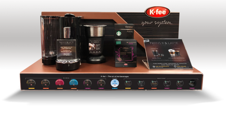 Medallion Retail Designs POS Display for K-fee German Coffee Brand ...